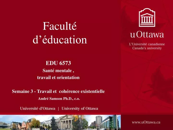 PPT - FacultÃ© dâ€™Ã©ducation PowerPoint Presentation, free download - ID:3974765