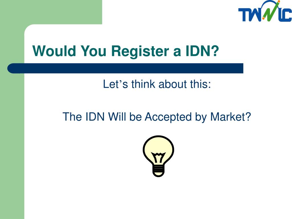PPT - The Demand and Market of .TW IDN PowerPoint Presentation, free ...