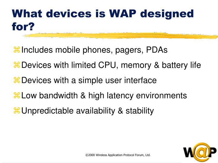 PPT - Wireless Application Protocol Overview PowerPoint Presentation ...