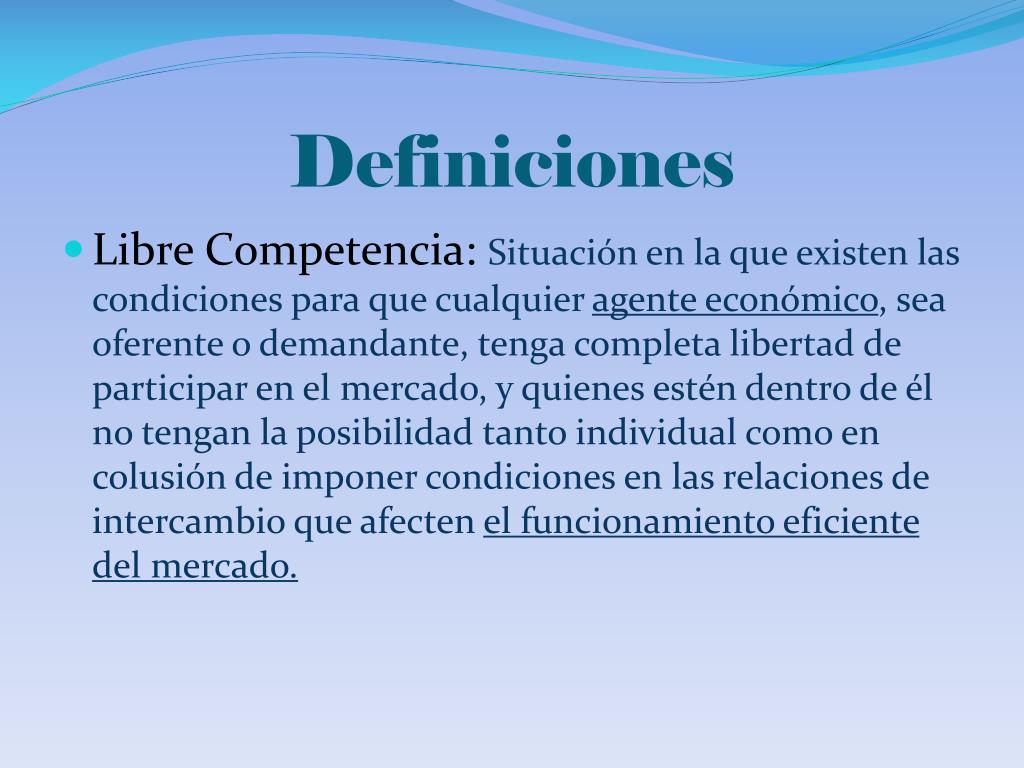 PPT - MARCO LEGAL DE LA LIBRE COMPETENCIA PowerPoint Presentation, free ...