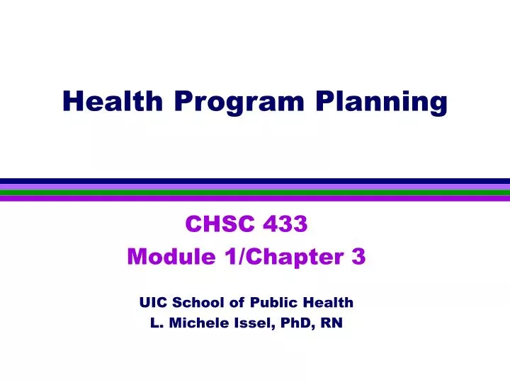 PPT - Health Program Planning PowerPoint Presentation, free download ...