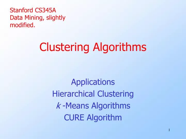 PPT - Clustering Algorithms PowerPoint Presentation, free download - ID ...