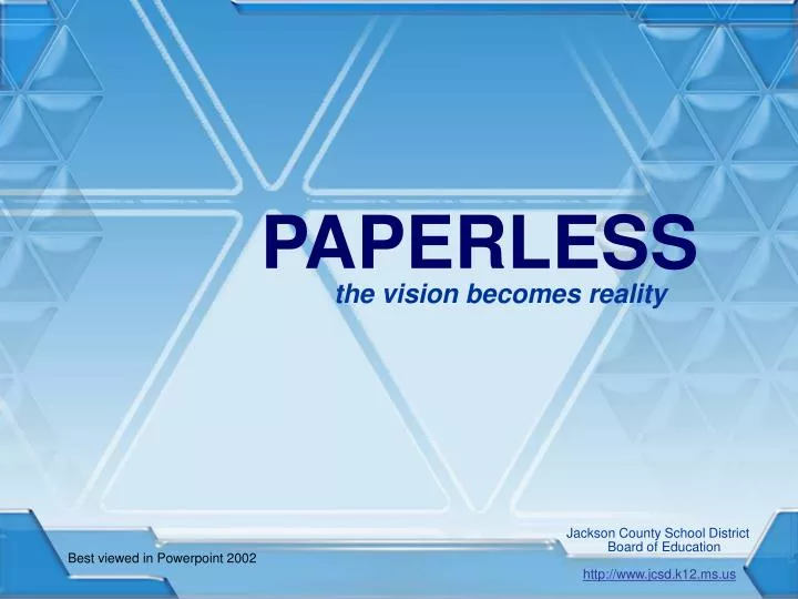 PPT - PAPERLESS PowerPoint Presentation, free download - ID:3976337