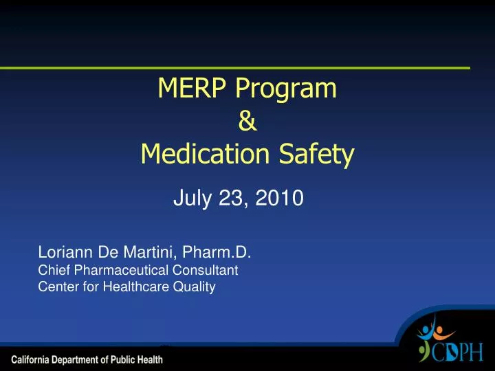 PPT - MERP Program & Medication Safety PowerPoint Presentation, free ...