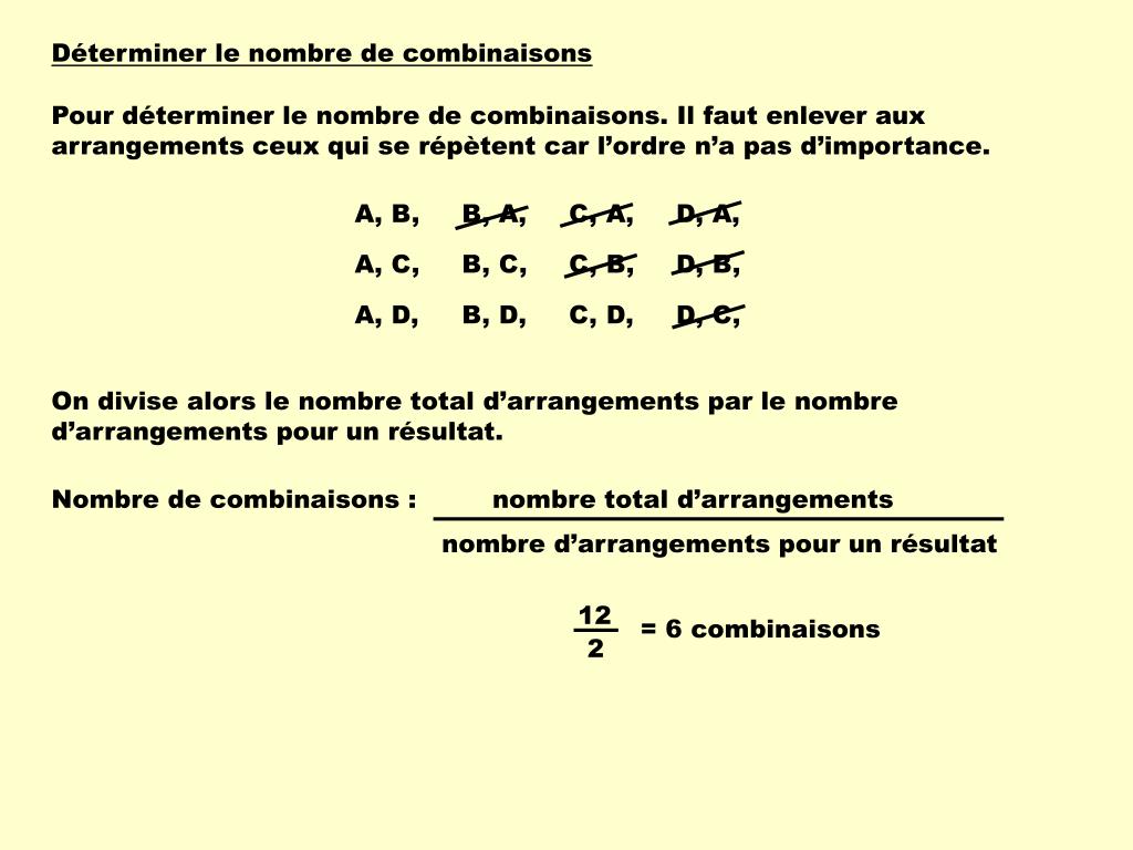 Ppt Permutations Arrangements Et Combinaisons Powerpoint Presentation Id 3976990
