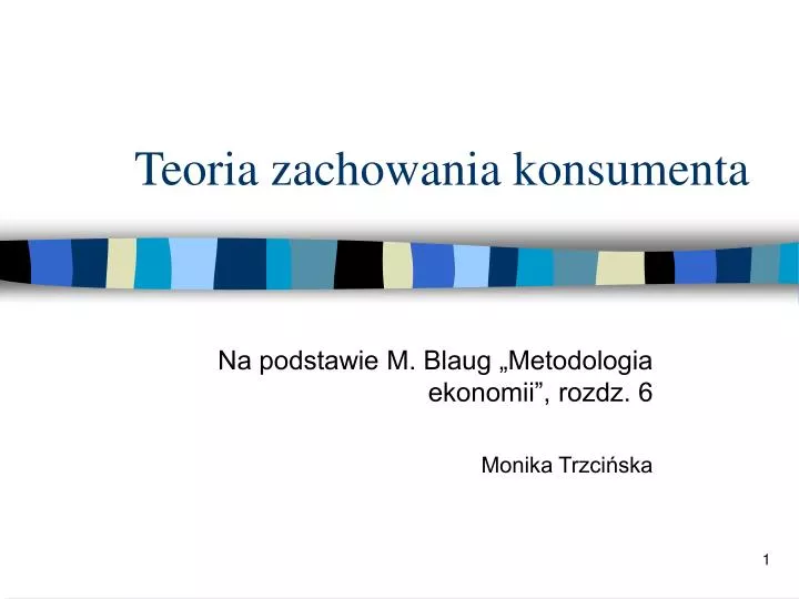 PPT - Teoria zachowania konsumenta PowerPoint Presentation, free ...