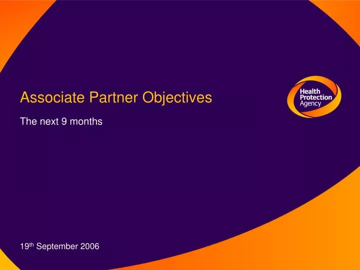 PPT - Associate Partner Objectives PowerPoint Presentation, free ...