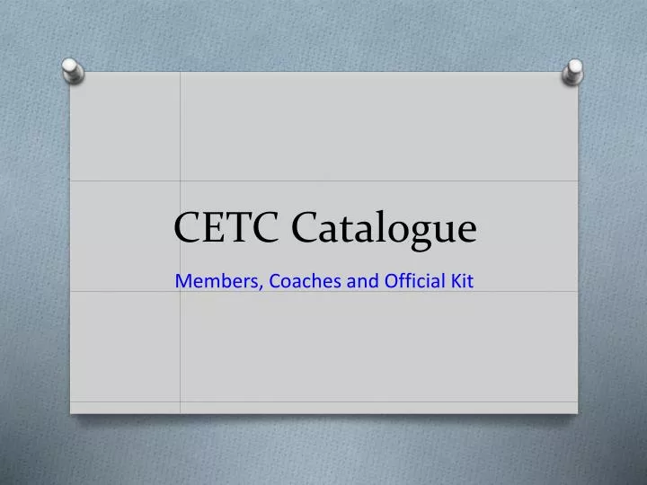 PPT - CETC Catalogue PowerPoint Presentation, free download - ID:3980081