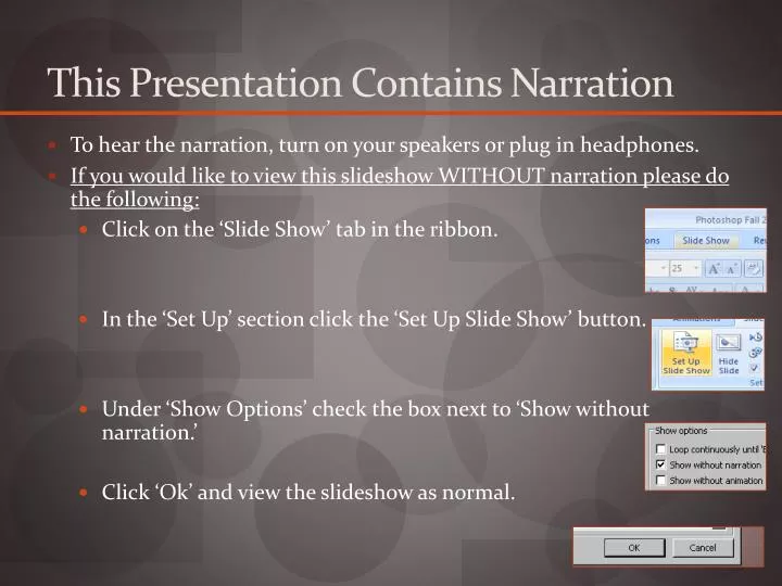 PPT - This Presentation Contains Narration PowerPoint Presentation ...