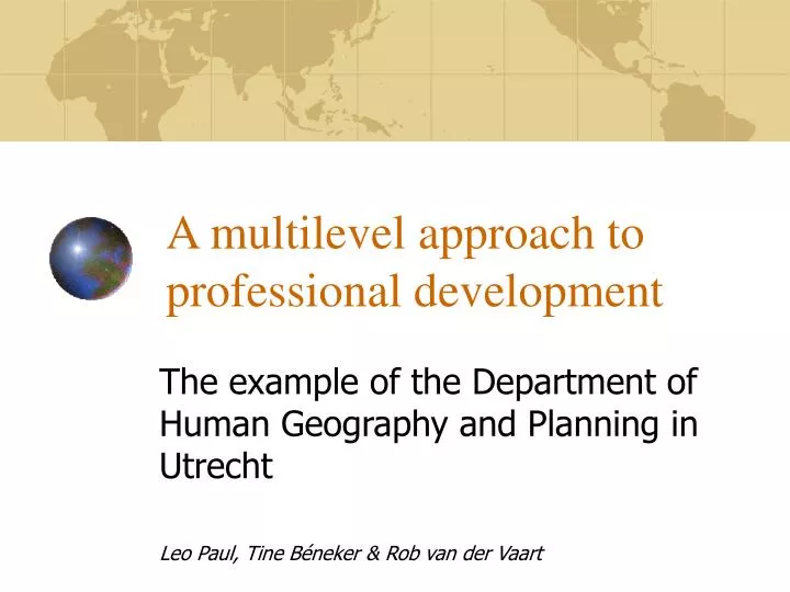 PPT - A multilevel approach to professional development PowerPoint ...