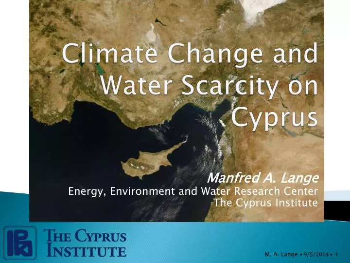PPT - Climate Change and Water Scarcity on Cyprus PowerPoint ...