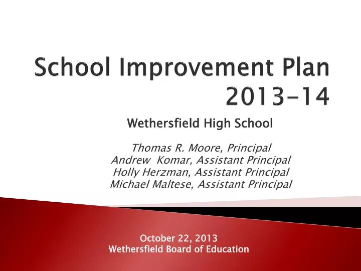 PPT - School Improvement Plan 2013-14 PowerPoint Presentation, free ...