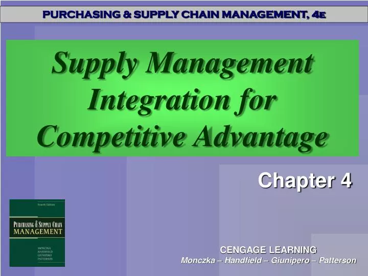 PPT - Supply Management Integration for Competitive Advantage PowerPoint Presentation - ID:3981554