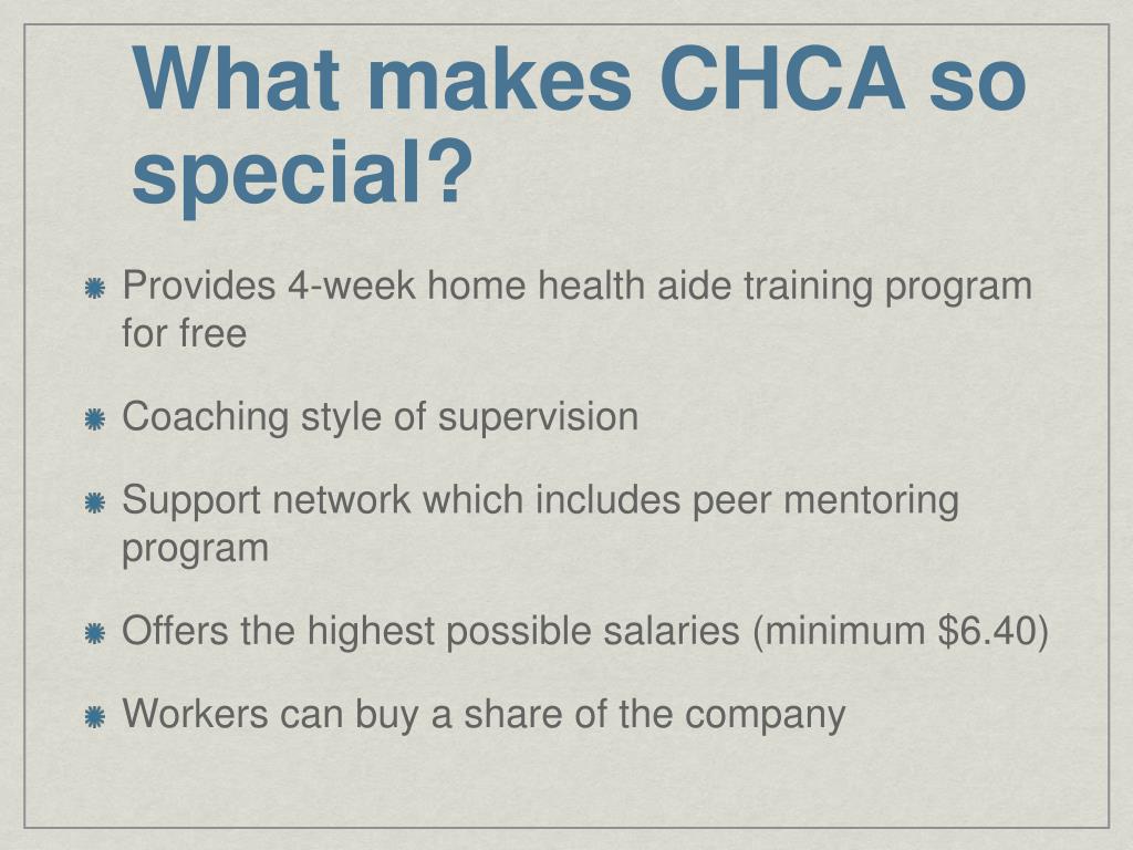PPT - Cooperative Home Care Associates (CHCA) PowerPoint Presentation ...