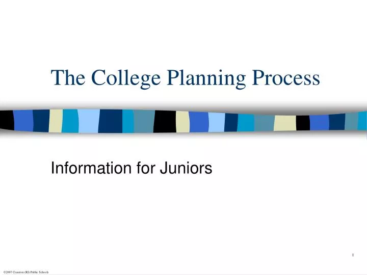 PPT - The College Planning Process PowerPoint Presentation, free ...