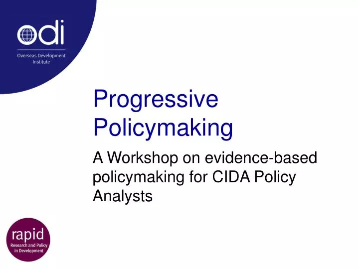 PPT - Progressive Policymaking PowerPoint Presentation, free download ...
