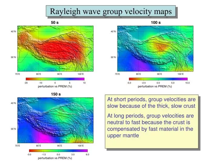 PPT - Rayleigh wave group velocity maps PowerPoint Presentation, free ...