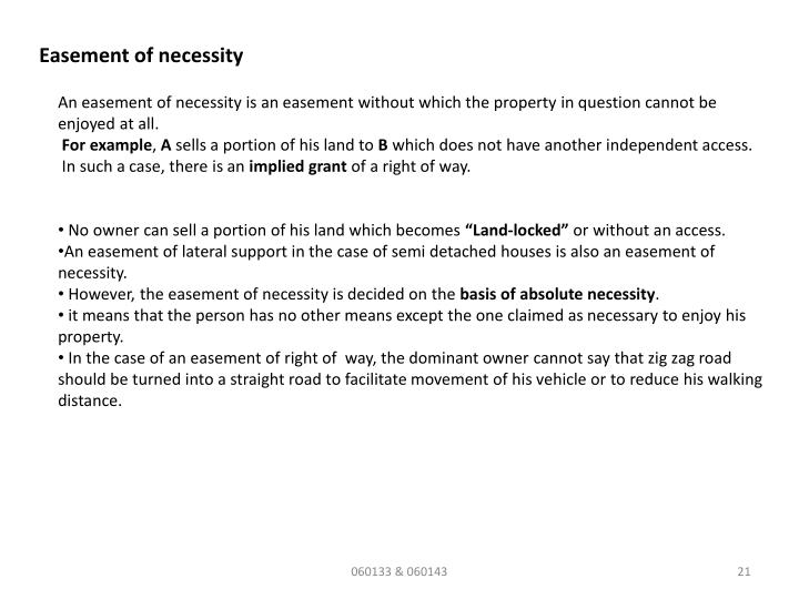 PPT - EASEMENT PowerPoint Presentation - ID:3986371