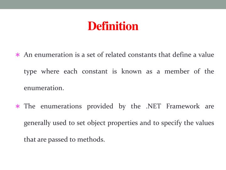 PPT - Enumeration PowerPoint Presentation - ID:3987038