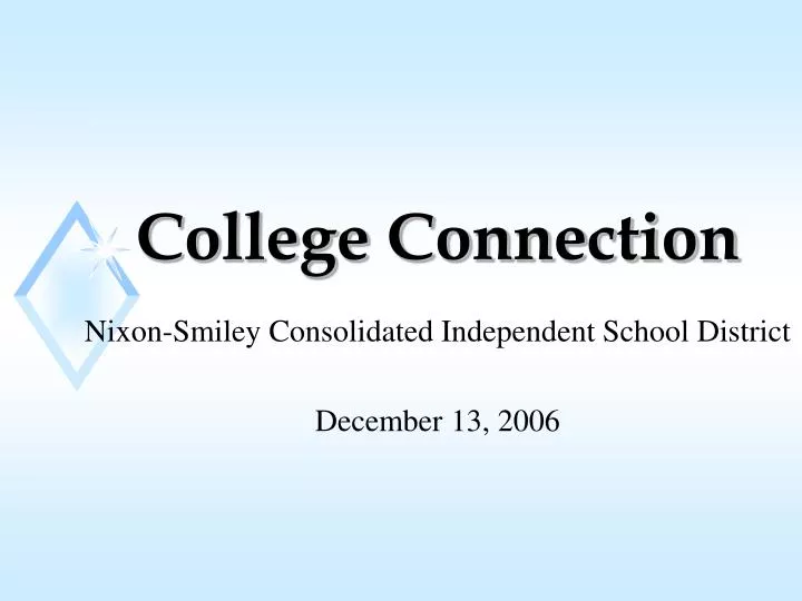 PPT - College Connection PowerPoint Presentation, free download - ID ...