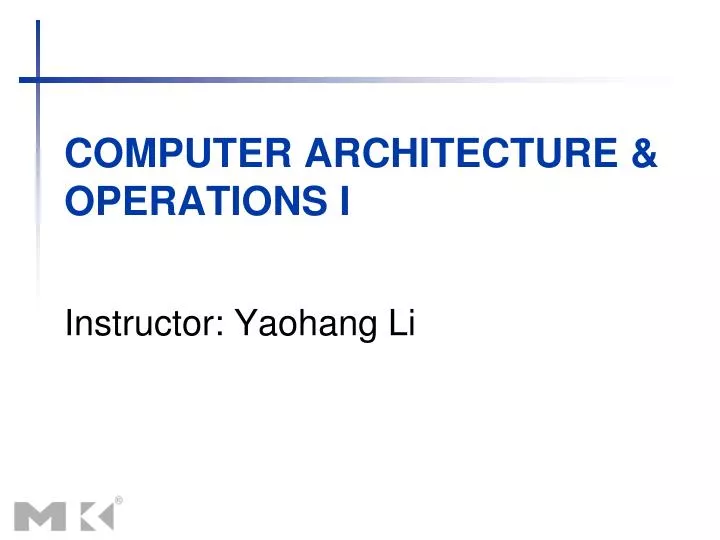 PPT - Computer Architecture & Operations I PowerPoint Presentation - ID:3988032