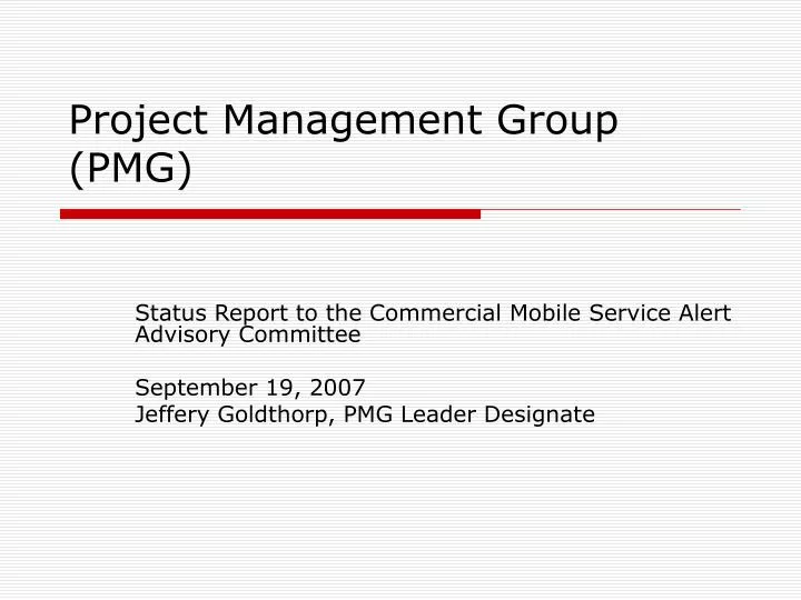 PPT - Project Management Group (PMG) PowerPoint Presentation, free ...