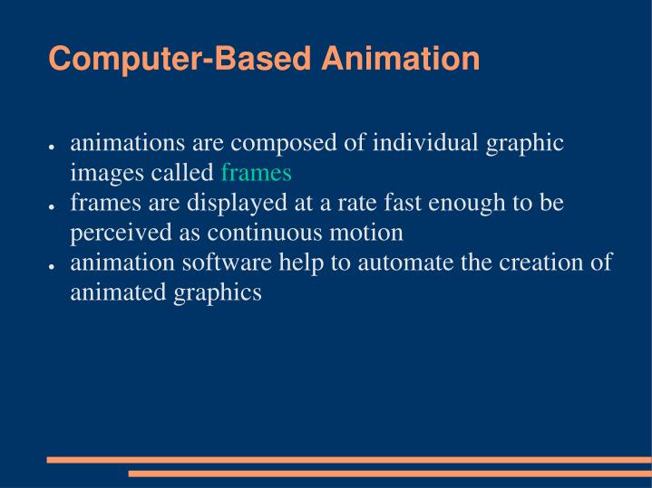 PPT - Computer-Based Animation PowerPoint Presentation - ID:3989892