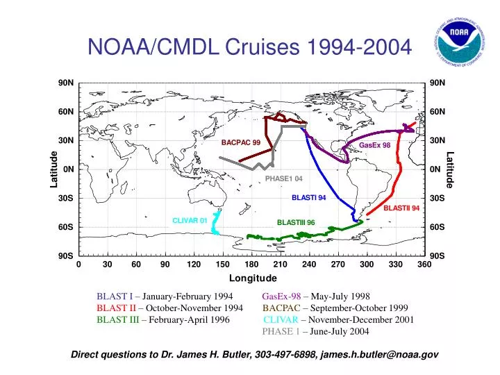 PPT - NOAA/CMDL Cruises 1994-2004 PowerPoint Presentation, free ...