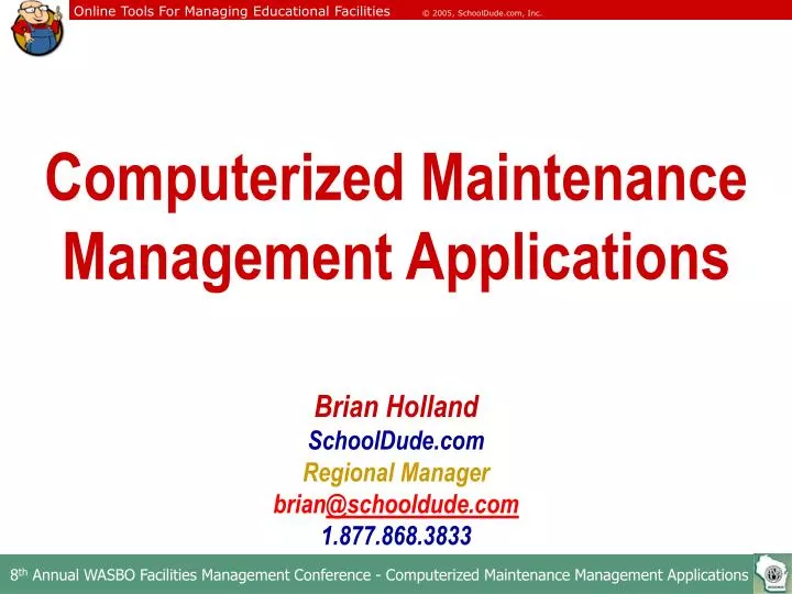 PPT - Computerized Maintenance Management Applications PowerPoint ...