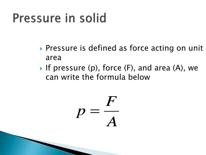 PPT - PRESSURE PowerPoint Presentation - ID:3990929