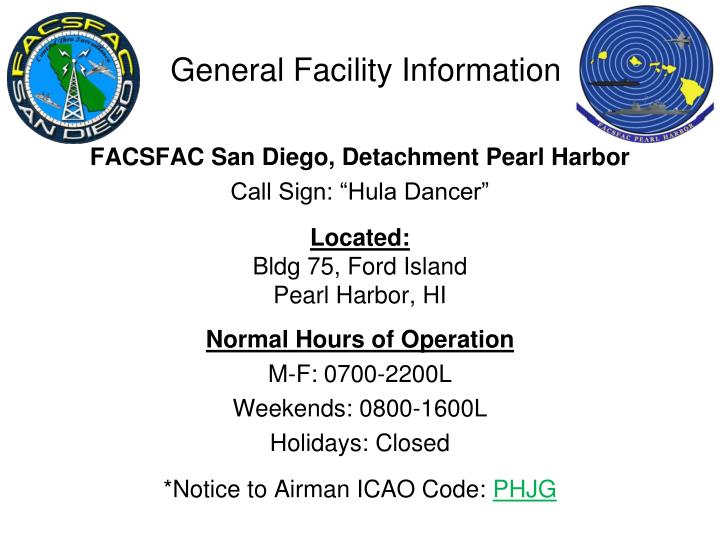 PPT - Fleet Area Control Surveillance Facility San Diego, Detachment ...