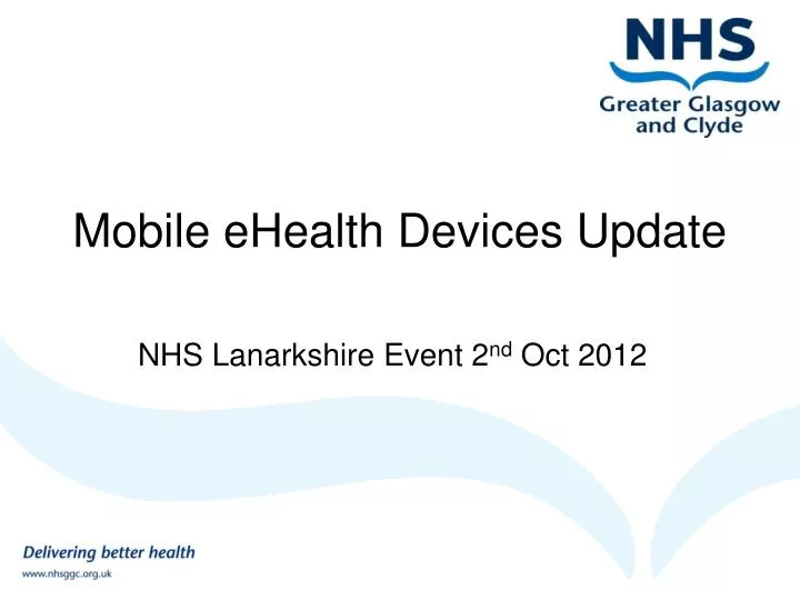 PPT - Mobile eHealth Devices Update PowerPoint Presentation, free ...