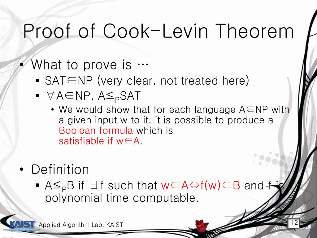 Ppt Cook Levin Theorem Proof And Illustration Powerpoint Presentation Id 3993435