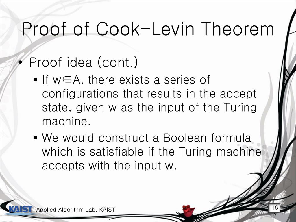 Ppt Cook Levin Theorem Proof And Illustration Powerpoint Presentation Id 3993435