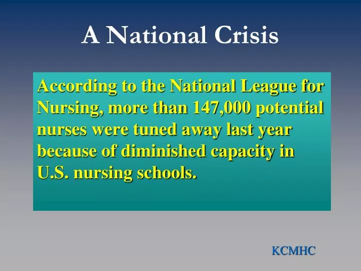 PPT - A National Crisis PowerPoint Presentation, free download - ID:3993462