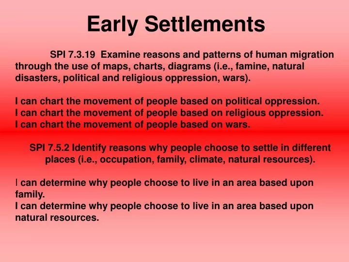 PPT - Early Settlements PowerPoint Presentation, free download - ID:3994222