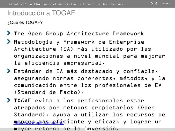 PPT - IntroducciÃ³n a TOGAF para el desarrollo de Enterprise ...