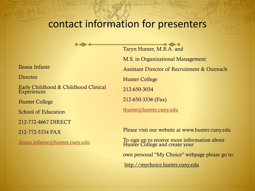 PPT - Presenters Wynter Greene Ileana Infante Taryn Hunter Kenney ...