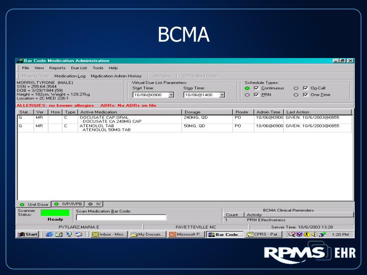 PPT - Bar Code Medication Administration Overview PowerPoint ...