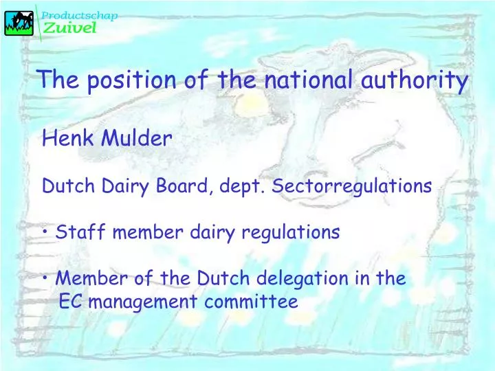 PPT - The position of the national authority PowerPoint Presentation ...