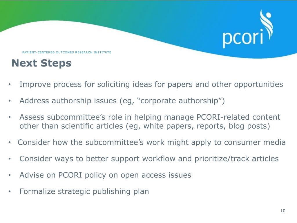 PPT - PCORI Board of Governors Meeting Washington, DC September 24 ...