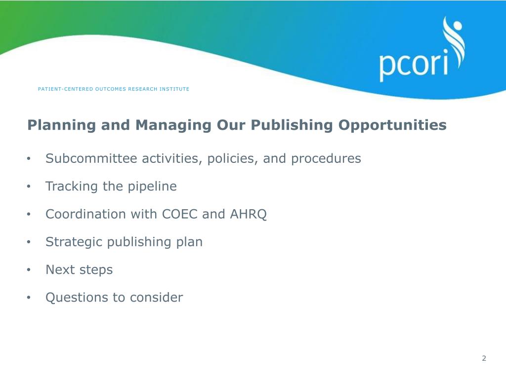 PPT - PCORI Board of Governors Meeting Washington, DC September 24 ...