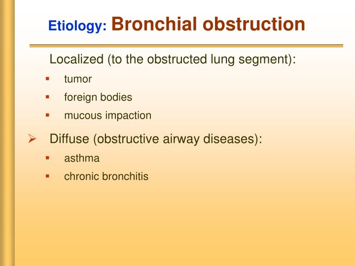 PPT - Obstructive Pulmonary Diseases PowerPoint Presentation - ID:3996909