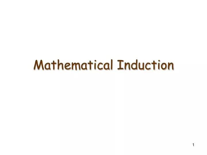 PPT - Mathematical Induction PowerPoint Presentation, free download ...