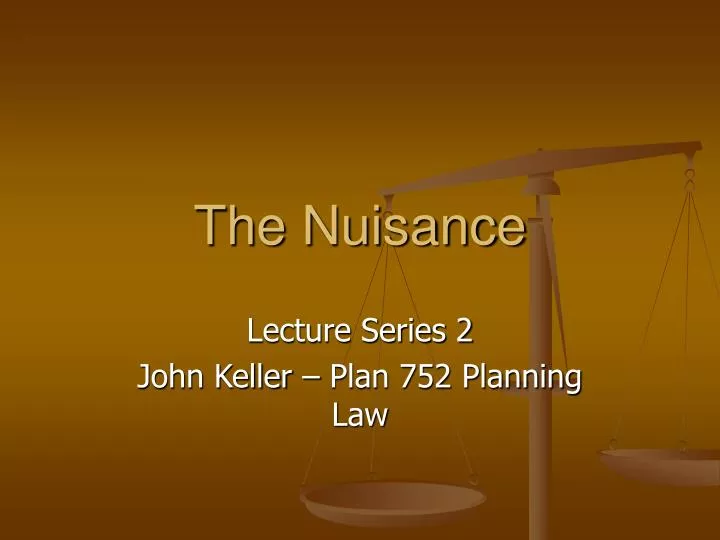 PPT - The Nuisance PowerPoint Presentation, free download - ID:3997351