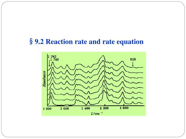 PPT - Â§ 9.2 Reaction rate and rate equation PowerPoint Presentation ...