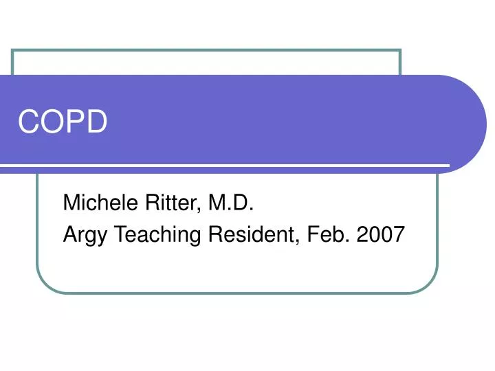 PPT - COPD PowerPoint Presentation, free download - ID:3997729