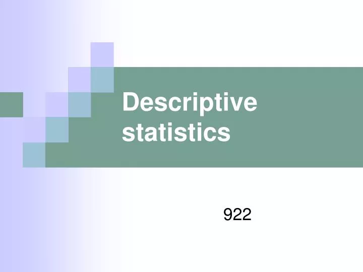 PPT - Descriptive statistics PowerPoint Presentation, free download ... PPT - Descriptive statistics PowerPoint Presentation, free download ...