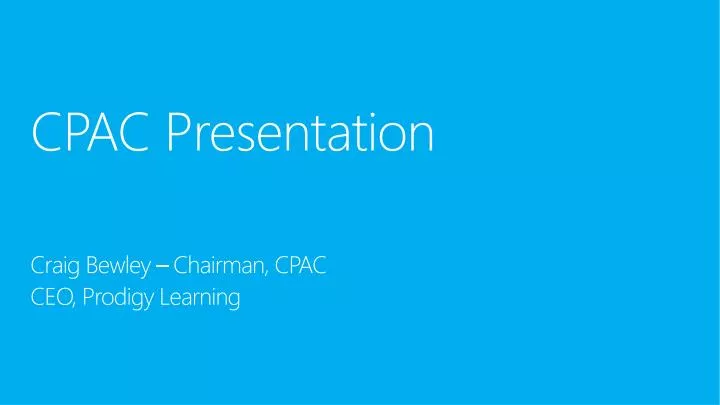 PPT - CPAC Presentation PowerPoint Presentation, free download - ID:3999013