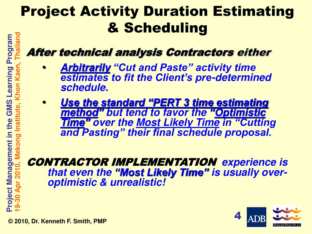 PPT - Estimating Activity Times, & Ultimately Project Duration ... PPT - Estimating Activity Times, & Ultimately Project Duration ...